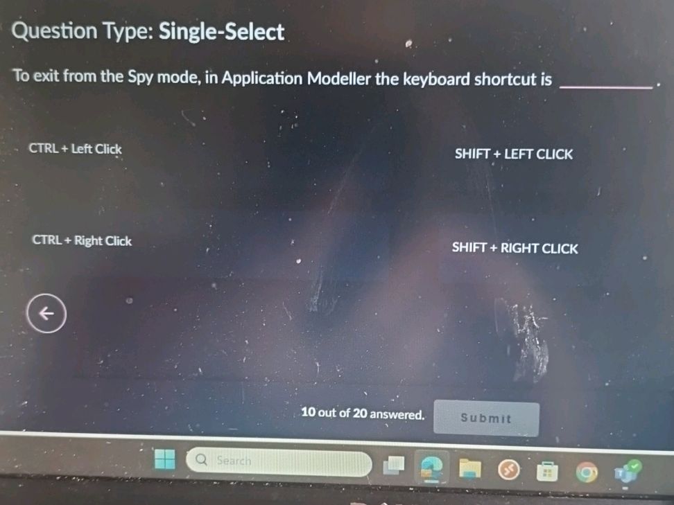 To exit from the Spy mode, in Application | StudyX