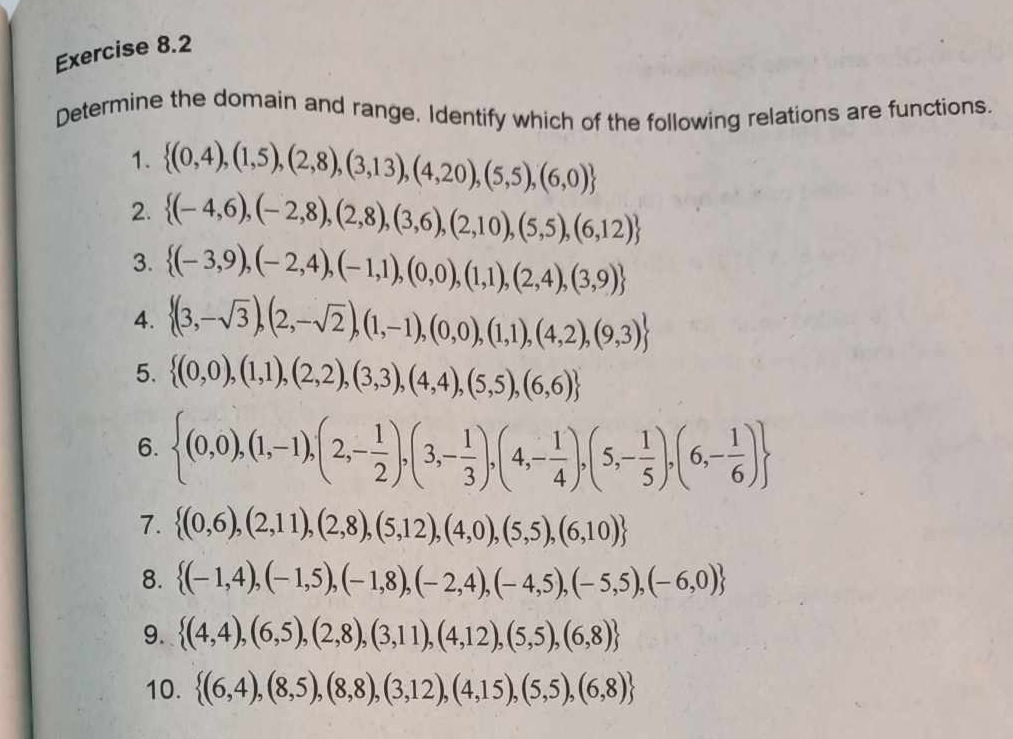Determine the domain and range. Identify | StudyX