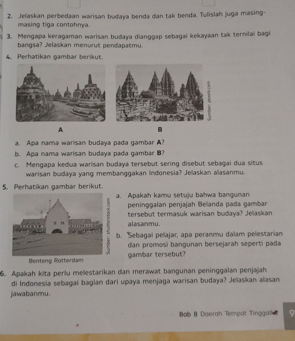 2. Jelaskan perbedaan warisan budaya benda | StudyX