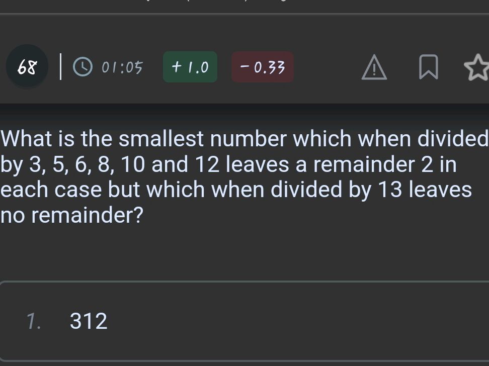 What is the smallest number which when | StudyX
