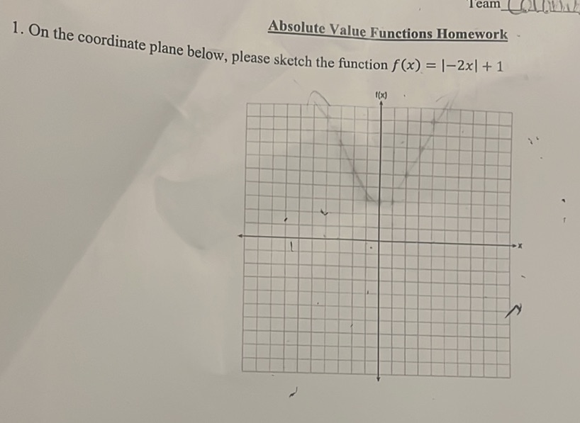 1. On the coordinate plane below, please | StudyX