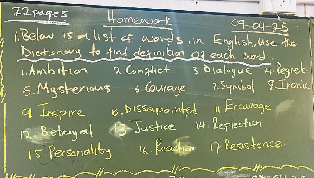 1. Below is a list of words, in English, use | StudyX