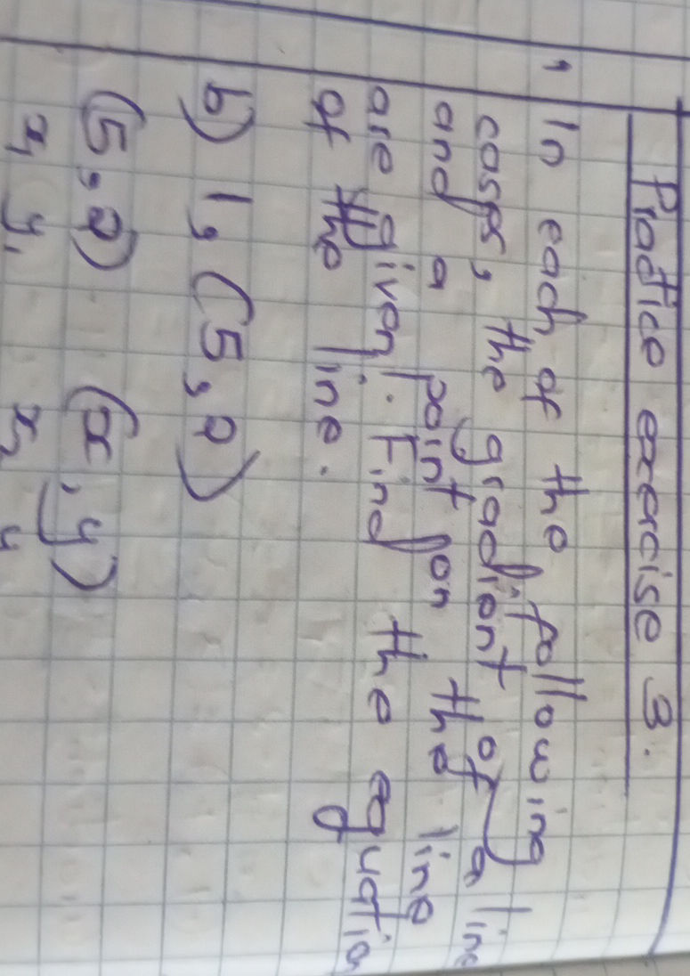 Practice excercise 3. 1. In each of the | StudyX