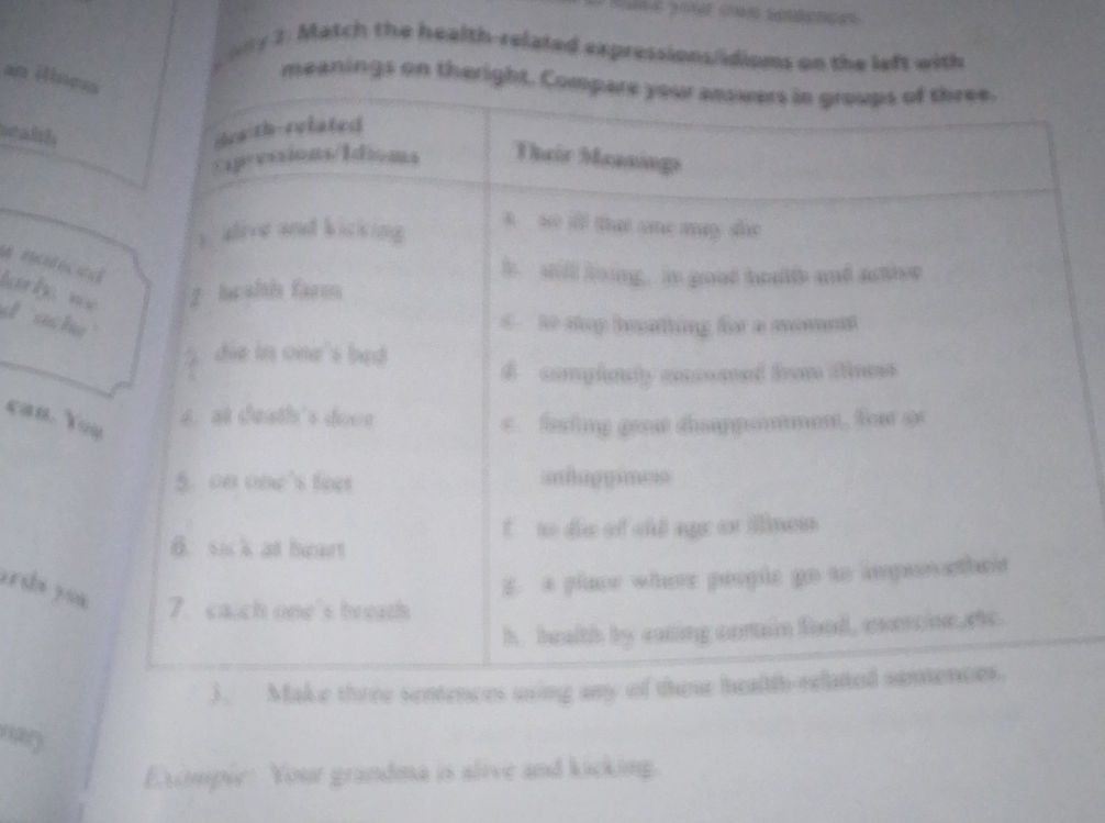 2. Match the health-related | StudyX