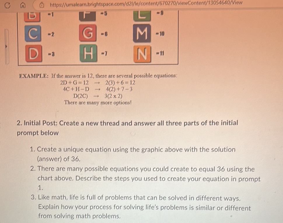 1. Create a unique equation using the | StudyX