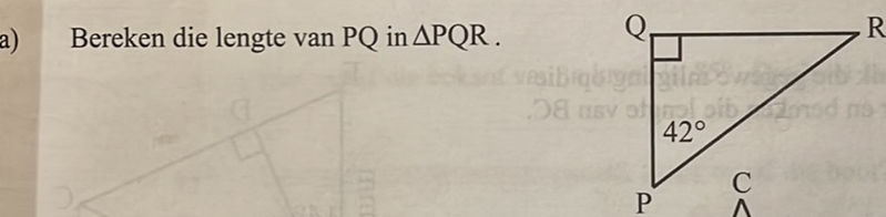 Bereken die lengte van PQ in ΔPQR. ``` Q | | StudyX