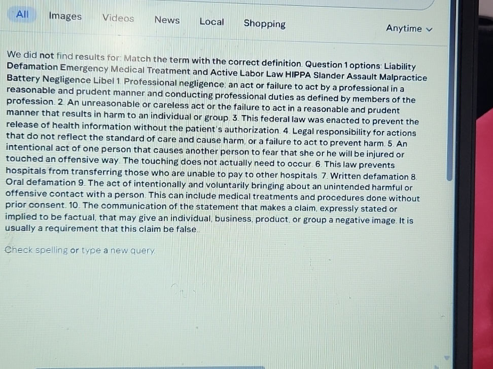 Match the term with the correct definition. | StudyX