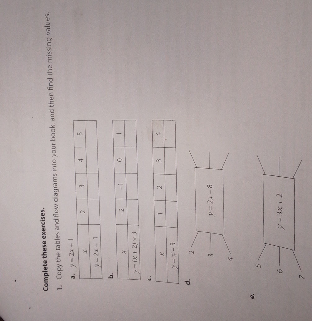 1. Copy the tables and flow diagrams into | StudyX