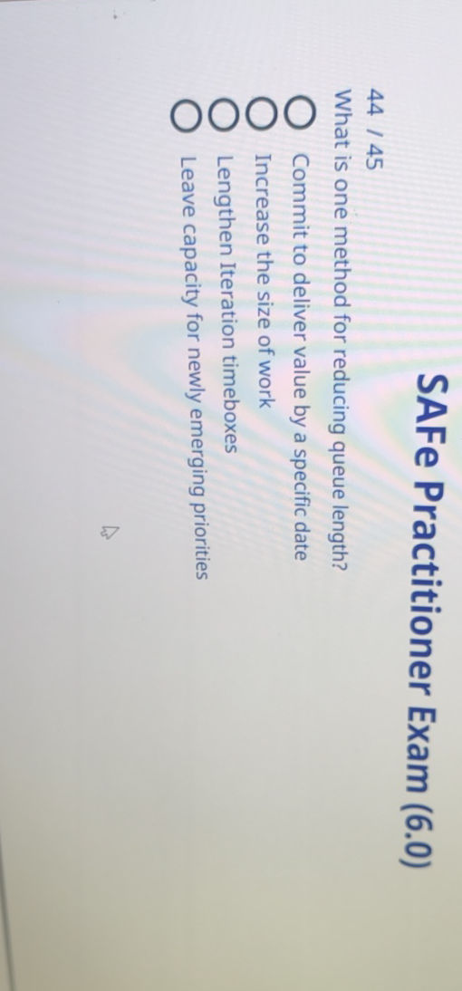 What is one method for reducing queue | StudyX