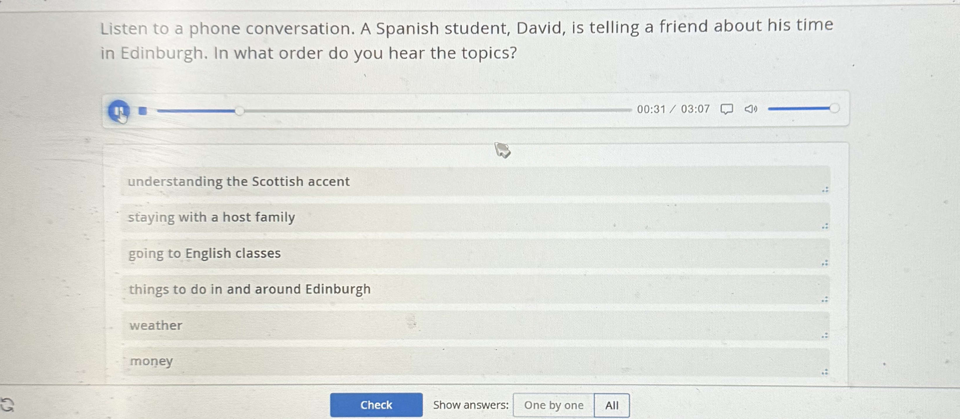 Listen to a phone conversation. A Spanish | StudyX