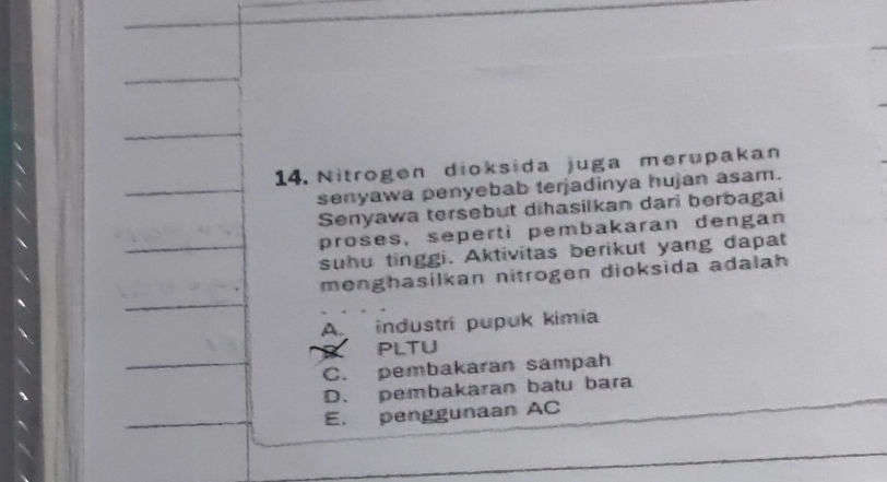 Nitrogen dioksida juga merupakan senyawa | StudyX