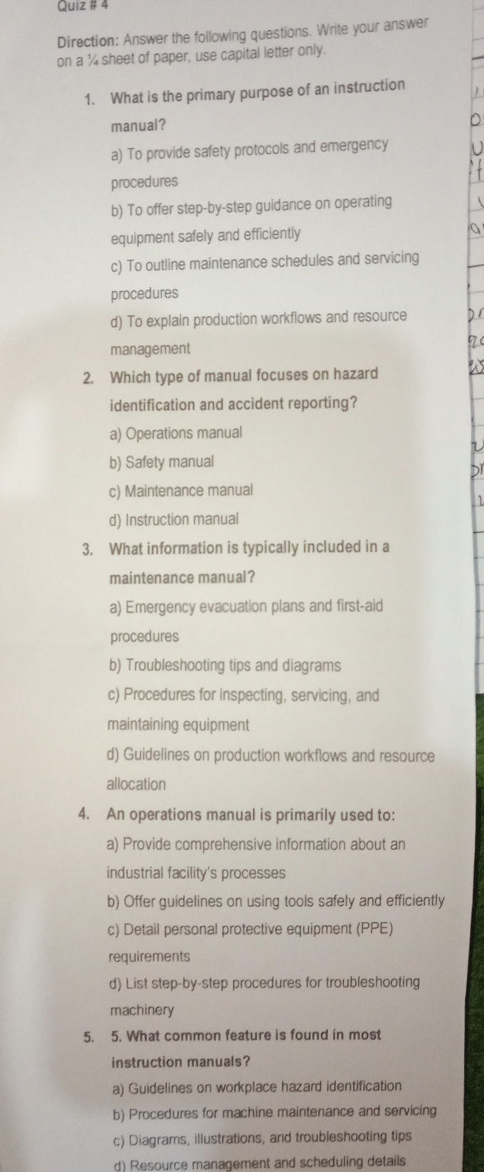 1. What is the primary purpose of an | StudyX