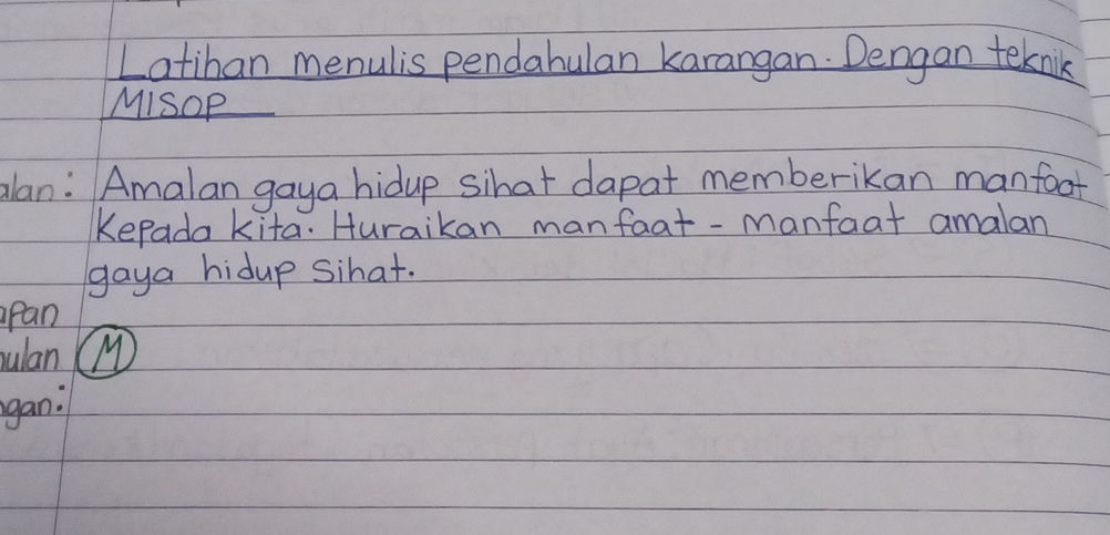 Latihan menulis pendahulan karangan. Dengan | StudyX