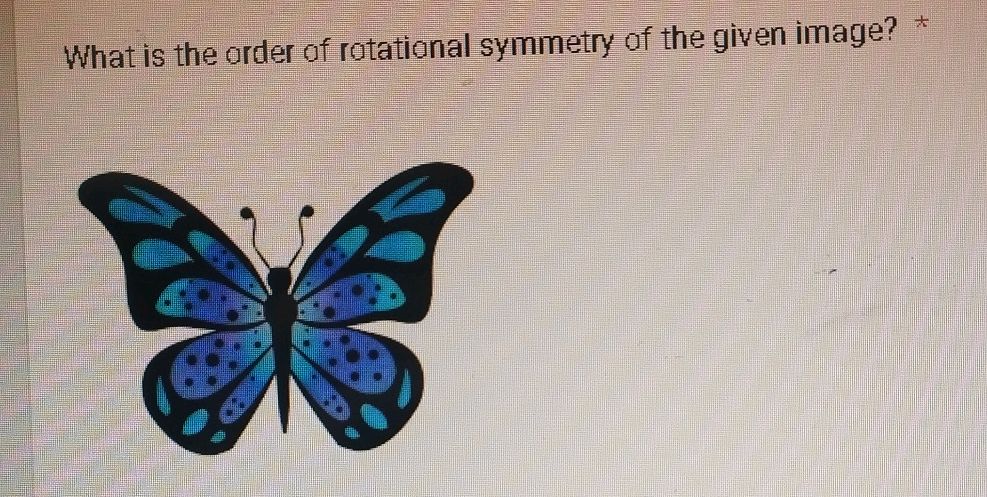 What is the order of rotational symmetry of | StudyX