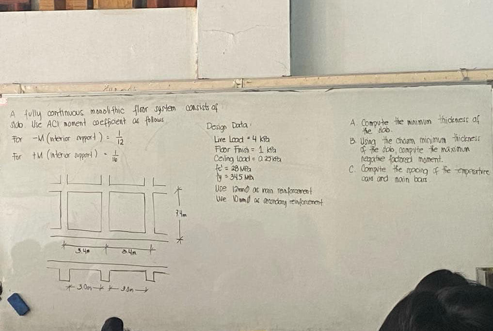 A fully continuous monolithic floor system | StudyX