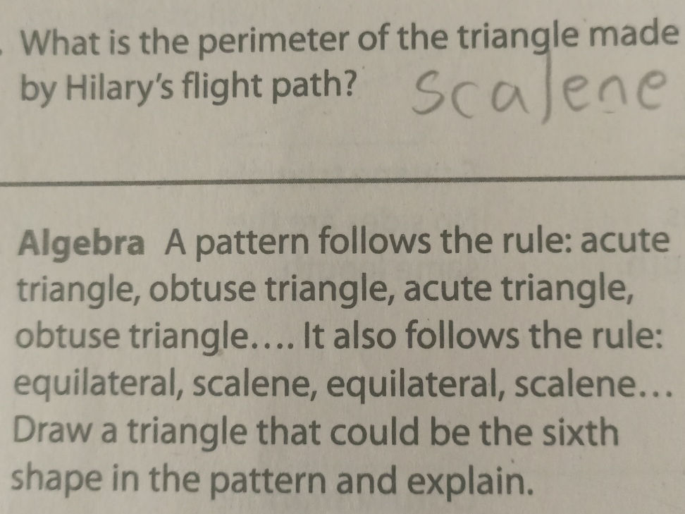What is the perimeter of the triangle made | StudyX