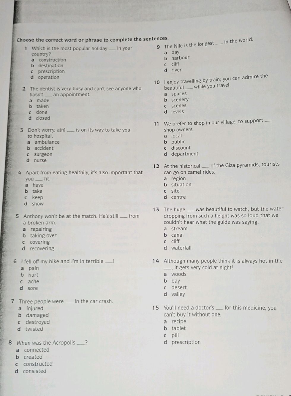 Choose the correct word or phrase to | StudyX