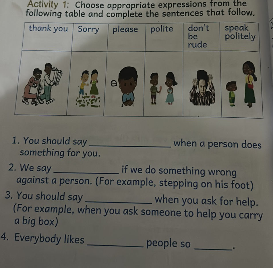 Activity 1: Choose appropriate expressions | StudyX