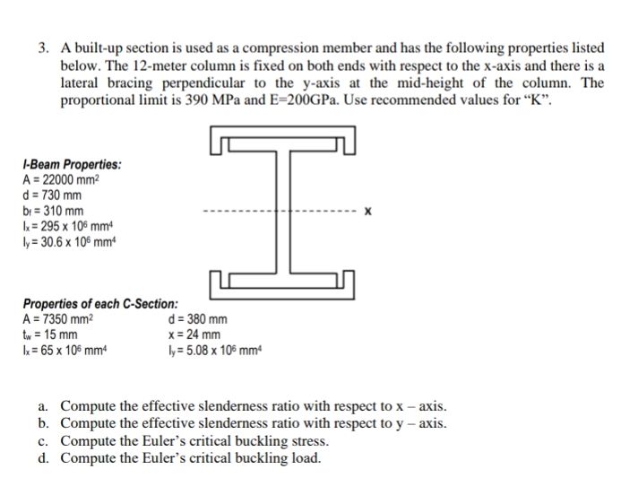3. A built-up section is used as a | StudyX