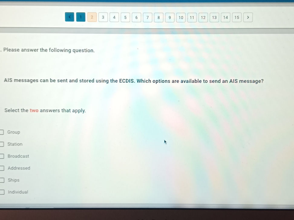 AIS messages can be sent and stored using | StudyX