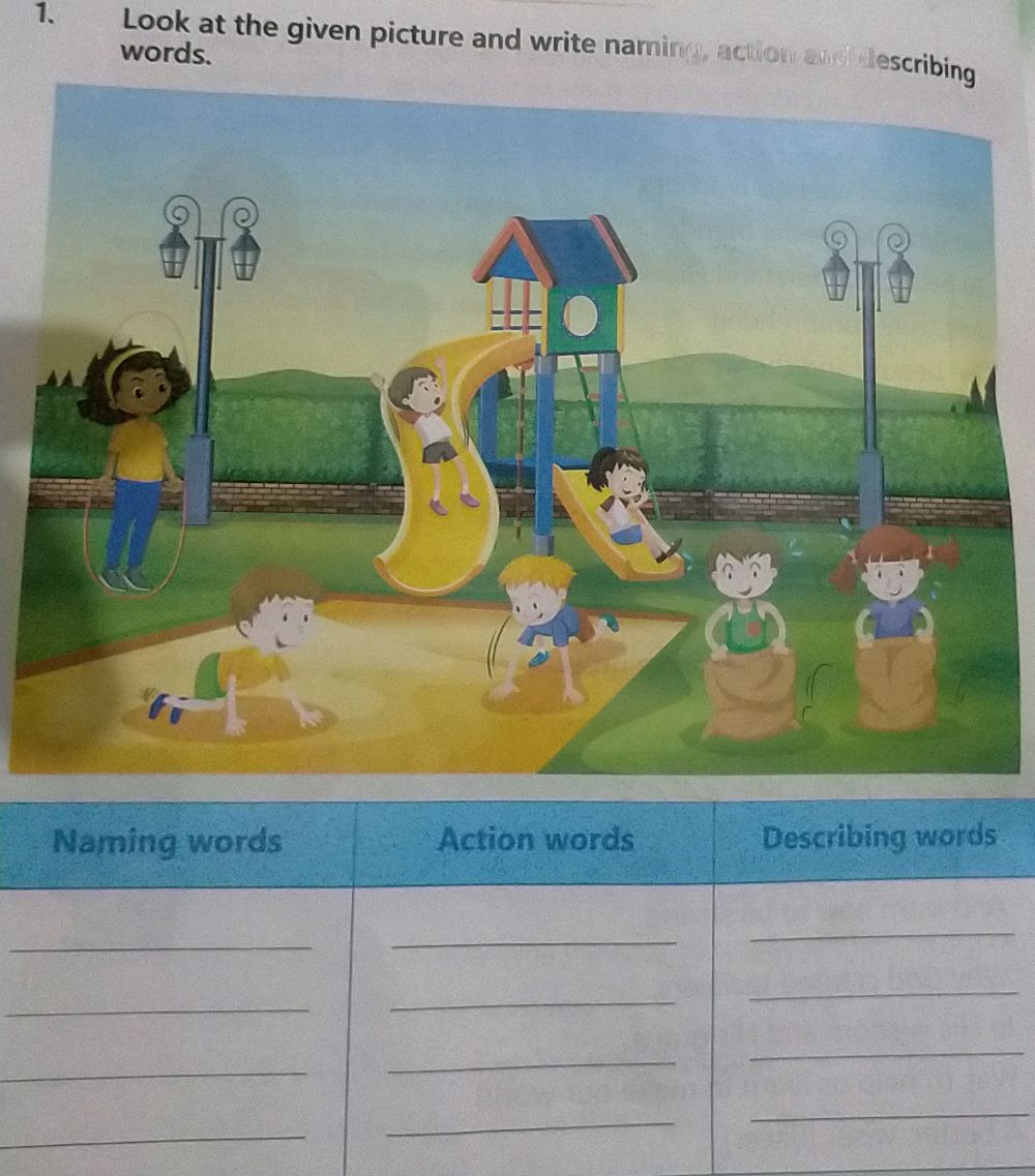 1. Look at the given picture and write | StudyX