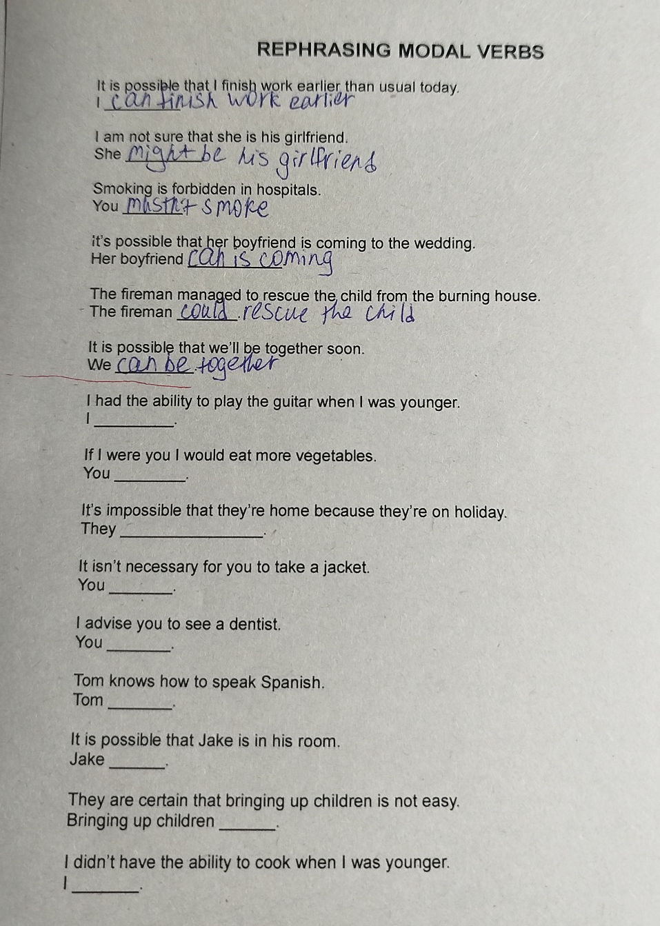 It is possible that I finish work earlier | StudyX