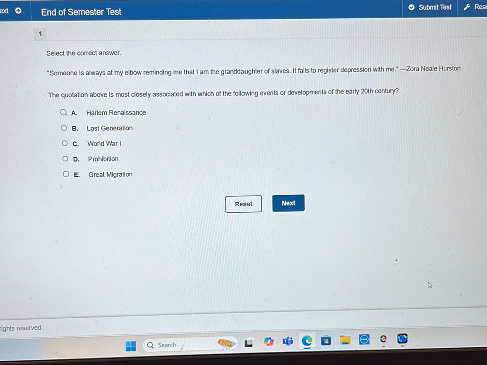 Select the correct answer. "Someone is | StudyX