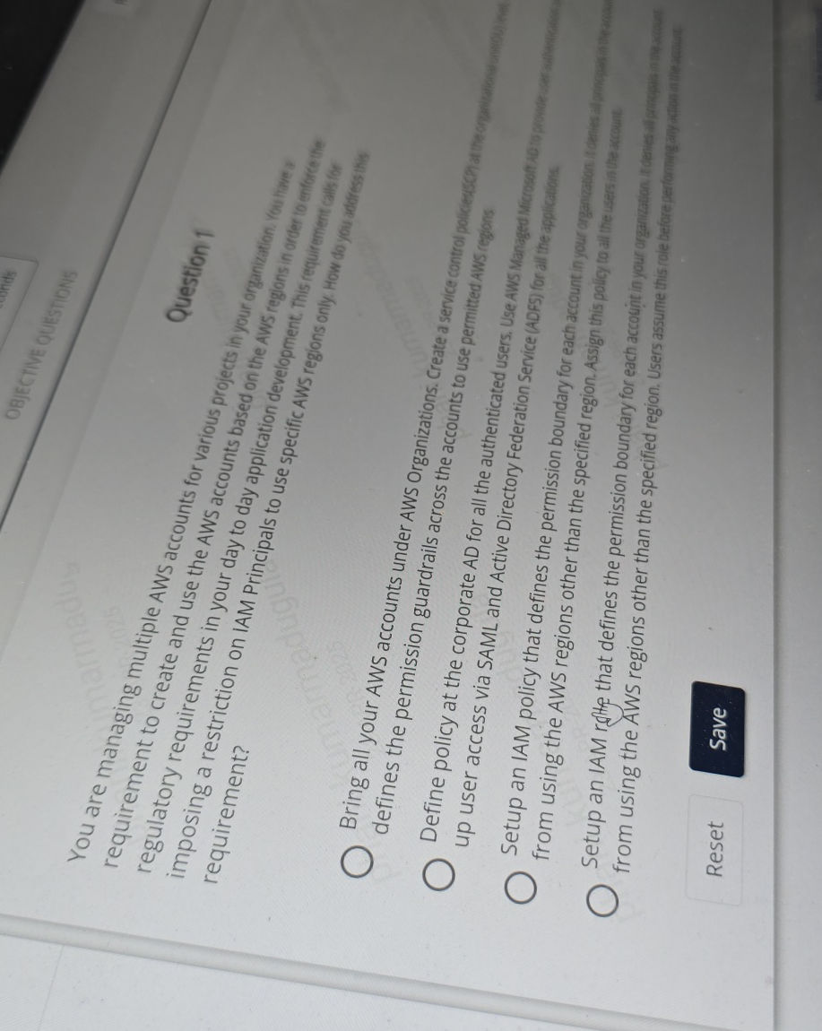 You are managing multiple AWS accounts for | StudyX