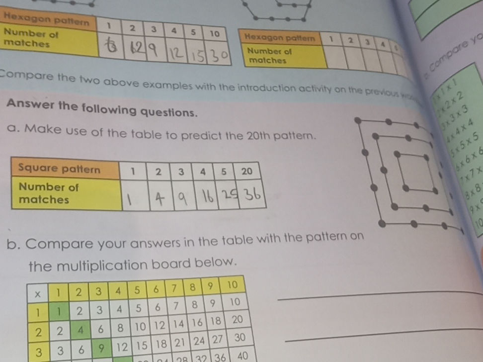 a. Make use of the table to predict the 20th | StudyX
