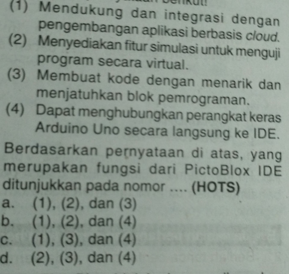 (1) Mendukung dan integrasi dengan | StudyX