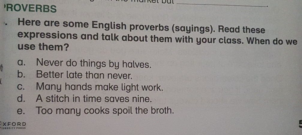 Here are some English proverbs (sayings). | StudyX