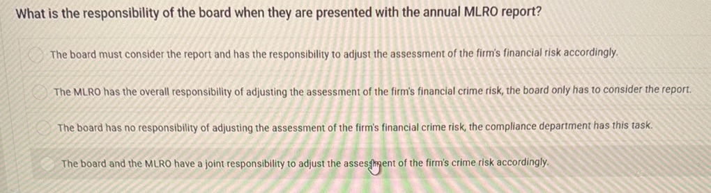 What is the responsibility of the board when | StudyX