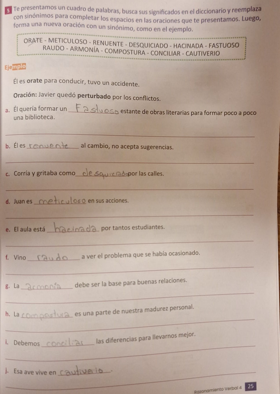 Te presentamos un cuadro de palabras, busca | StudyX