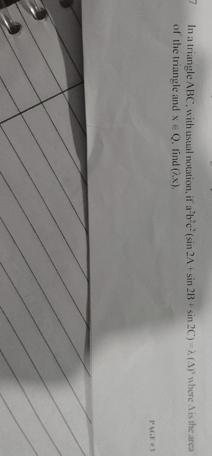 In a triangle ABC, with usual notation, if | StudyX
