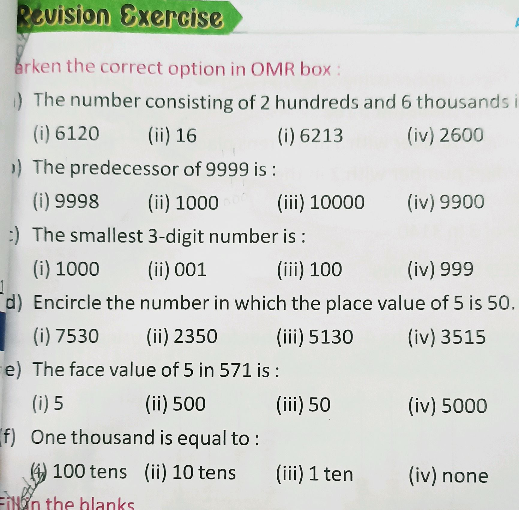 1) The number consisting of 2 hundreds and 6 | StudyX