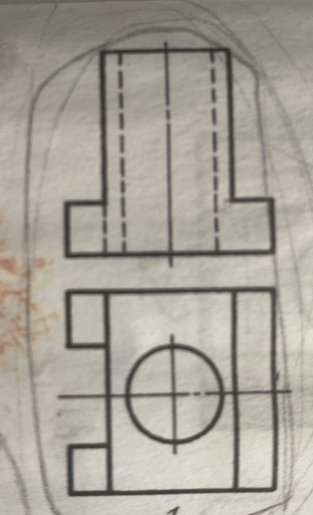The image contains a 2D engineering drawing | StudyX