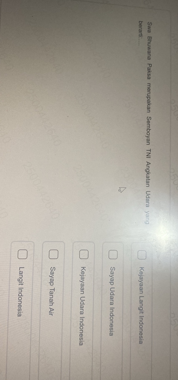 Swa Bhuwana Paksa merupakan Semboyan TNI | StudyX