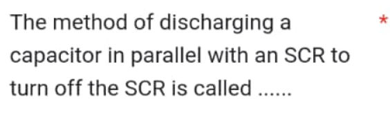 The method of discharging a capacitor in | StudyX