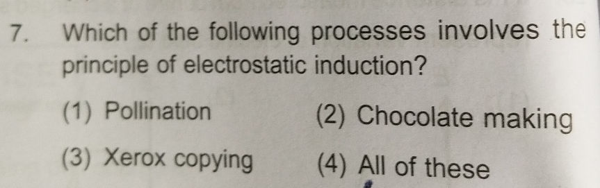 7. Which of the following processes involves | StudyX