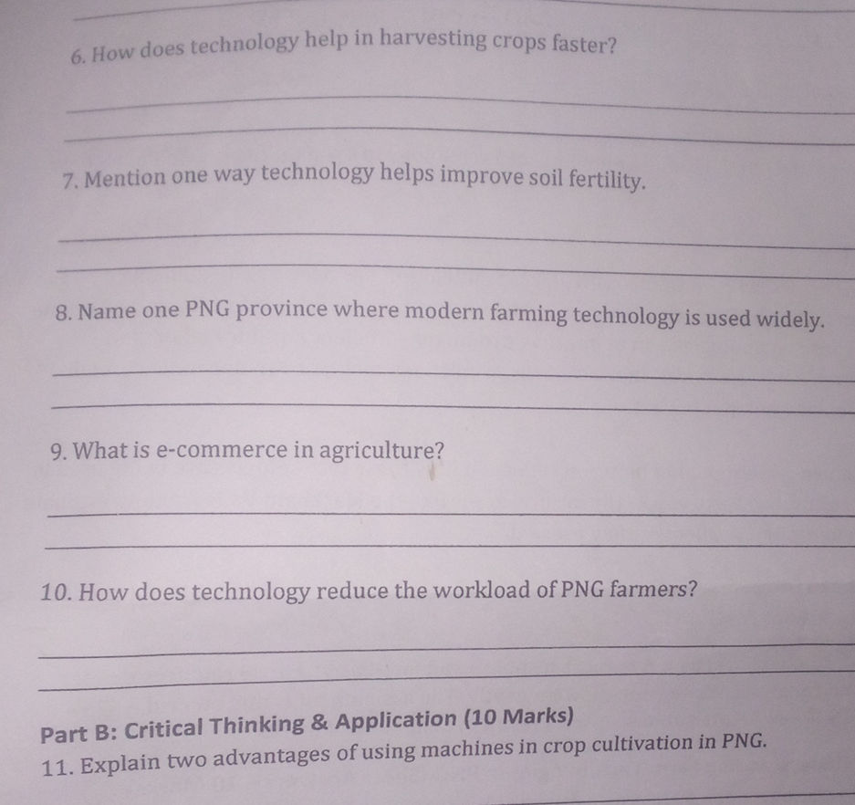 6. How does technology help in harvesting | StudyX