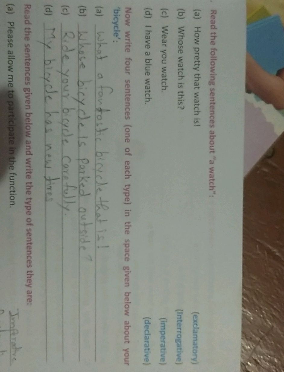 Read the following sentences about "a | StudyX