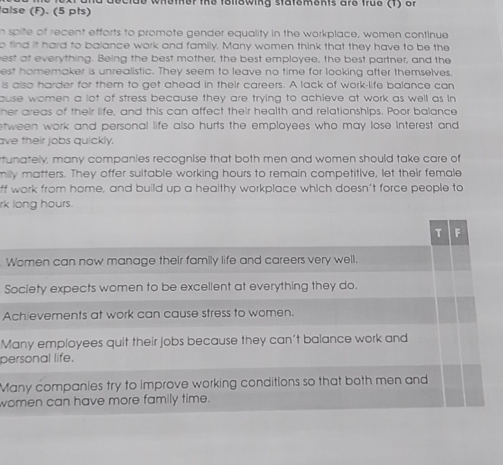 Read the text and decide whether the | StudyX