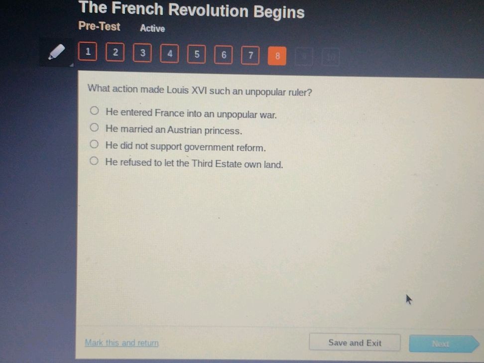 What action made Louis XVI such an unpopular | StudyX