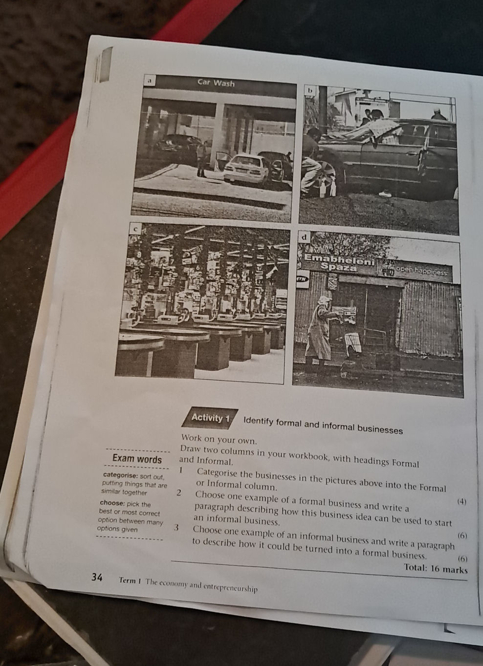 Activity 1 Identify formal and informal | StudyX