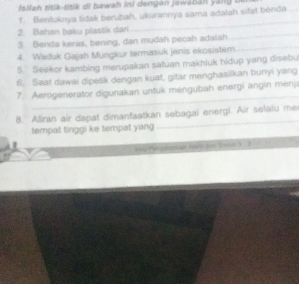 Isilah titik-titik di bawah ini dengan | StudyX