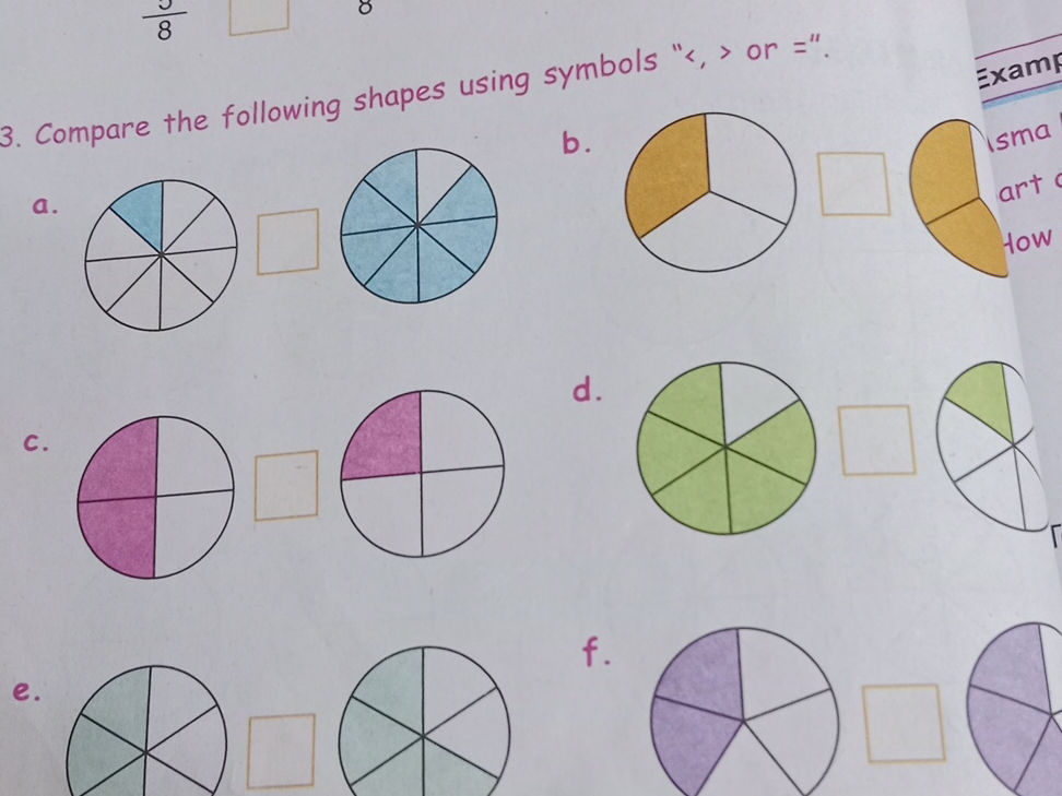 3. Compare the following shapes using | StudyX