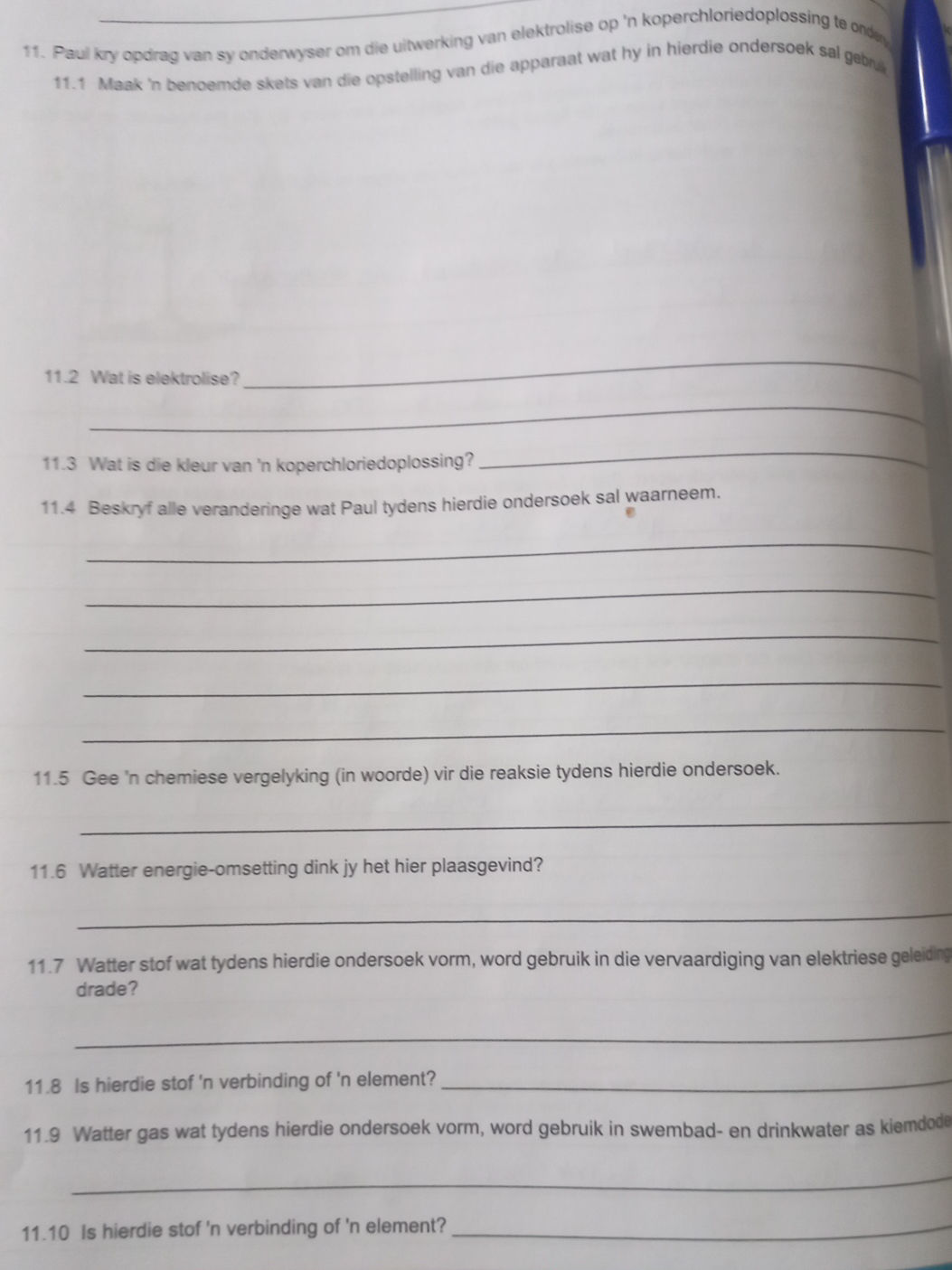 11. Paul kry opdrag van sy onderwyser om die | StudyX