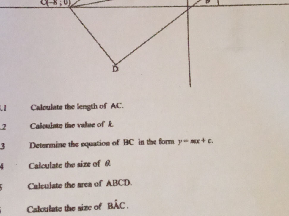 1. Calculate the length of AC. 2. | StudyX
