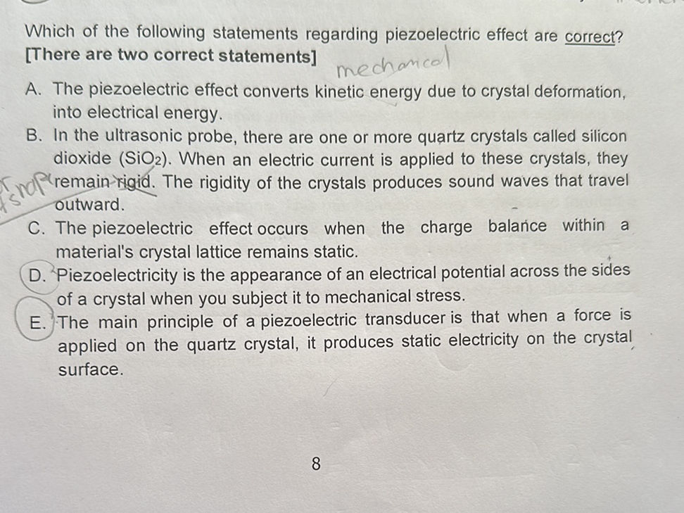 Which of the following statements regarding | StudyX
