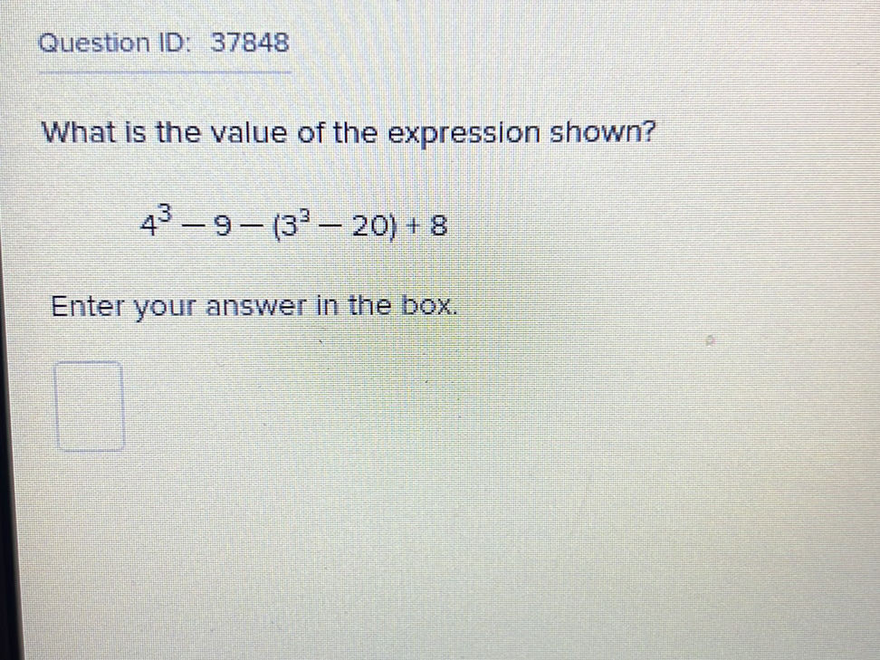 What is the value of the expression shown? | StudyX